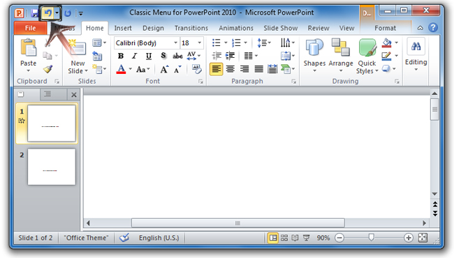 Where Is The Undo Button In Microsoft PowerPoint 2007 2010 2013 2016 