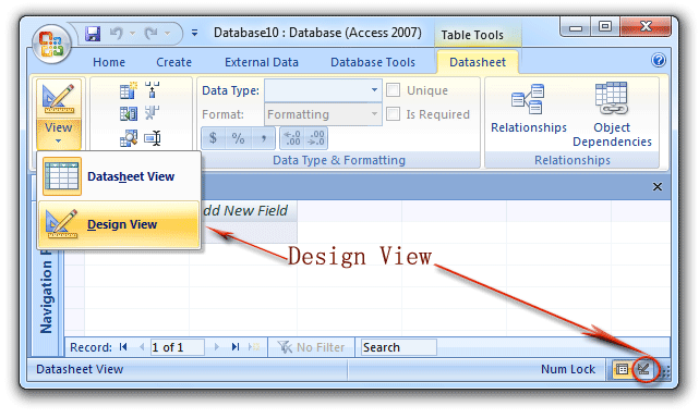 Where is Design View in Microsoft Access 2007, 2010, 2013, 2016, 2019 ... Where is Design View in Microsoft Access 2007, 2010, 2013, 2016, 2019 ...