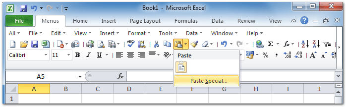 Where Is Paste Special In Microsoft Excel 2007 2010 2013 2016 2019 