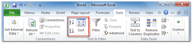 Where Is Sort Command In Microsoft Excel 2007 2010 2013 2016 2019 