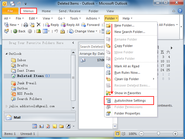 Outlook 2016 archive button - catstashok Outlook 2016 archive button - catstashok