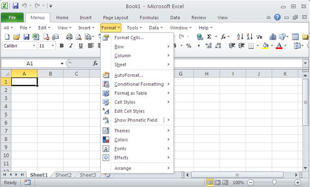 Classic Menu for Office Home ans Business 2010 SCREENSHOT